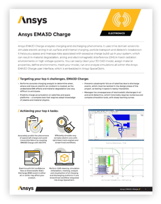 Ansys Charge Plus: Charging and Discharging Modeling Solution