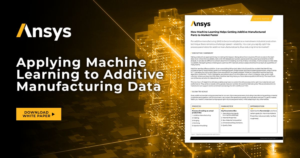 How Machine Learning Helps Getting Additive Manufactured Parts to ...
